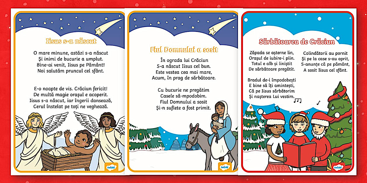 Poezii despre nașterea lui Iisus – Planșe