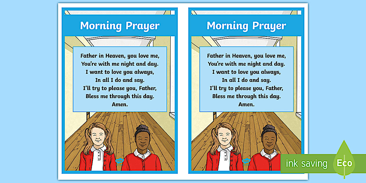 Morning Prayer Print-Out (Teacher-Made) - Twinkl