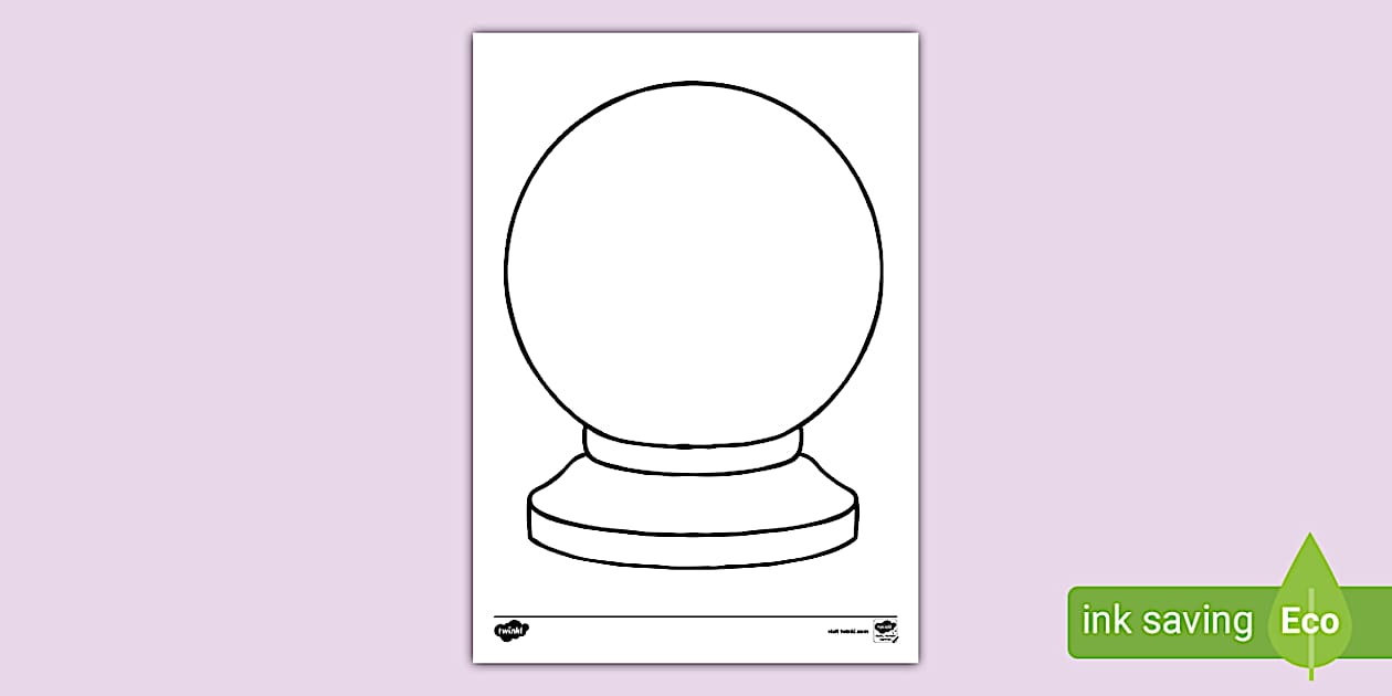 Crystal Ball Colouring | Colouring Sheets (teacher made)