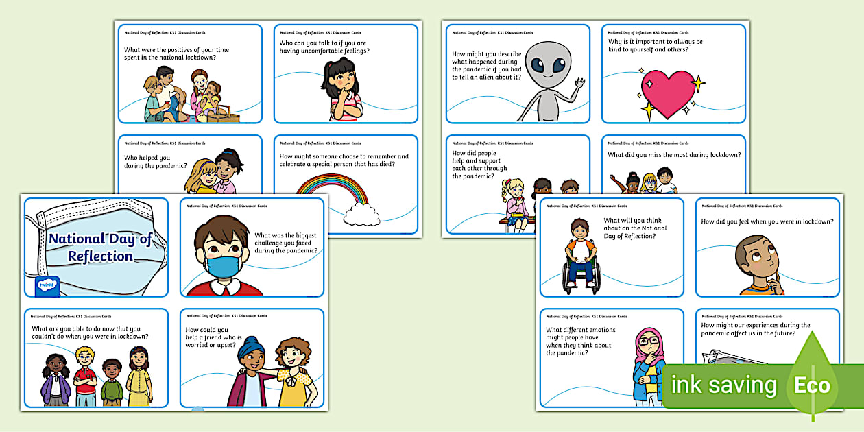 National Day of Reflection KS1 Discussion Cards - Twinkl