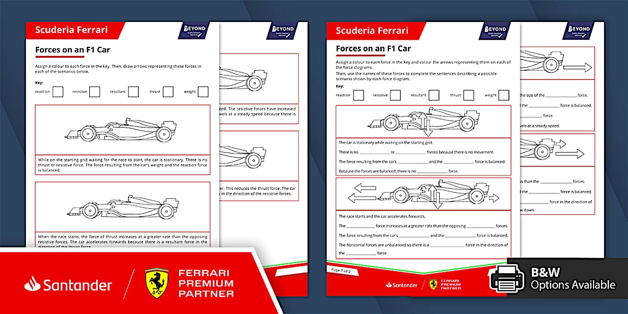 FREE! - Scuderia Ferrari: Forces on an F1 Car | Science | Beyond