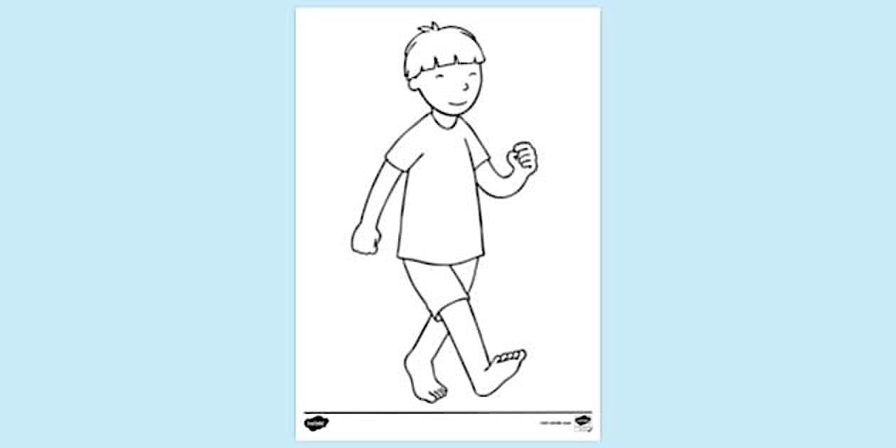 Walk Colouring Sheet | Colouring Sheets (teacher made)