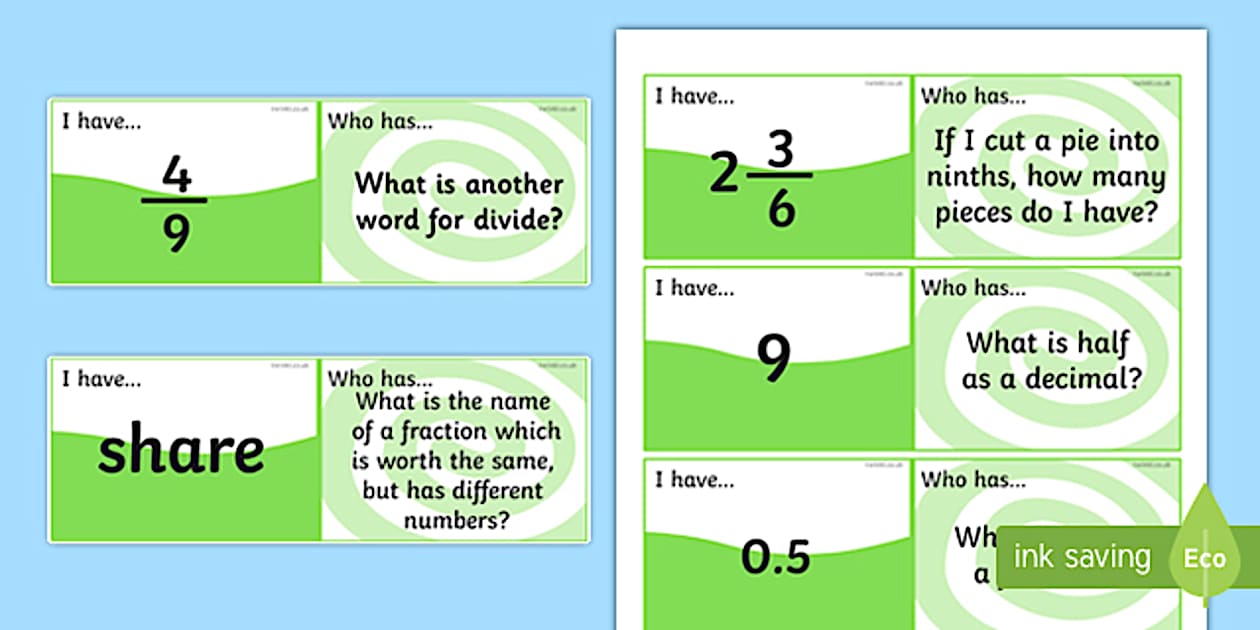 Editable Fractions and Decimals Loop Cards (teacher made)