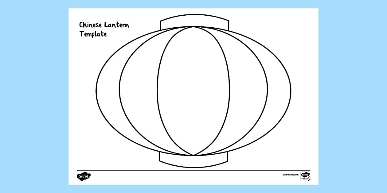 Chinese Lantern Template | Philippines | Twinkl - Twinkl