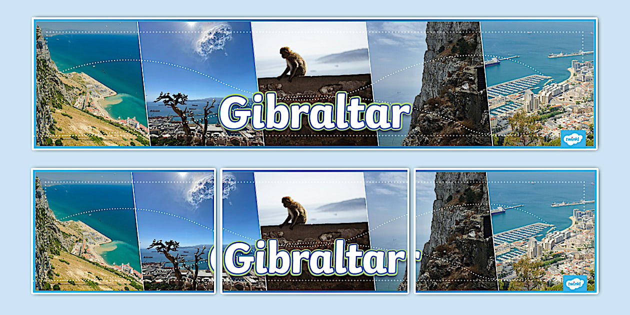 Gibraltar Photo Display Banner (Teacher-Made) - Twinkl