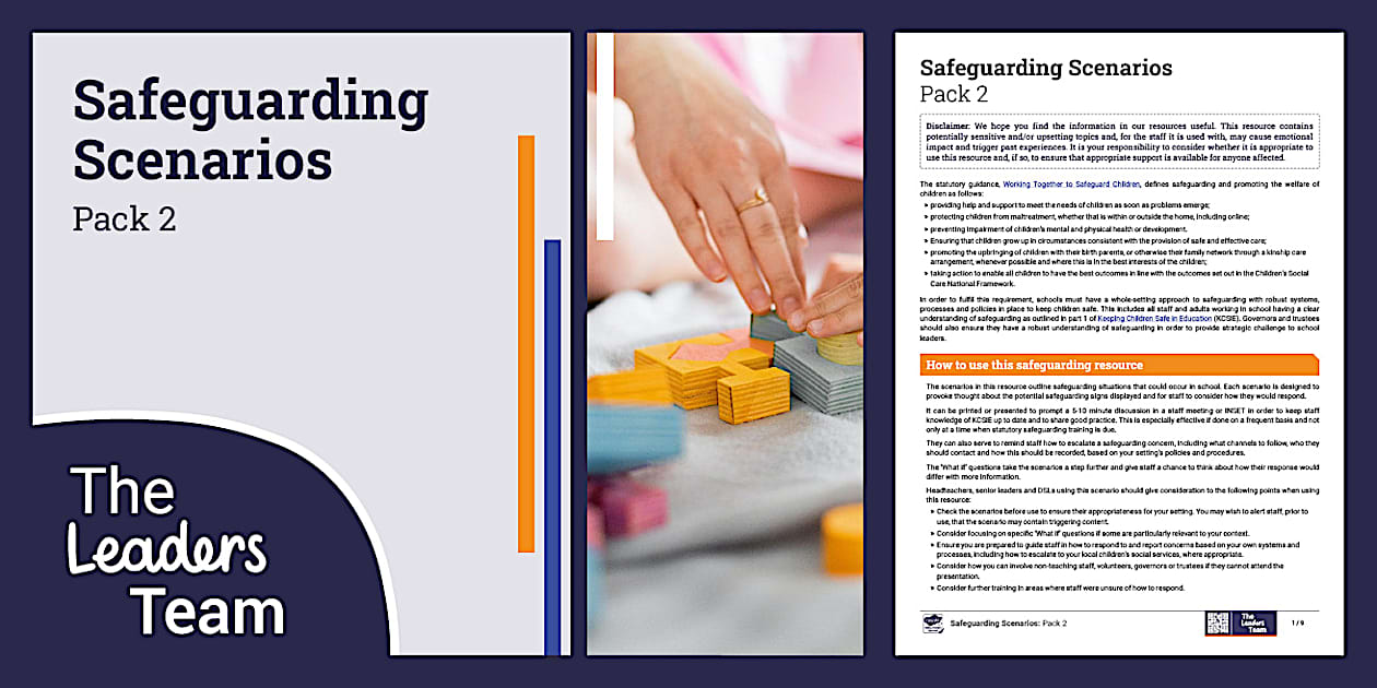 Safeguarding Scenarios - Pack 2 - Twinkl