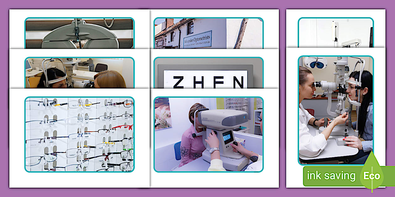 Opticians Display Photos (teacher made) - Twinkl
