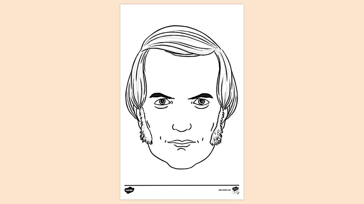Young Charles Darwin Colouring | Colouring Sheets - Twinkl