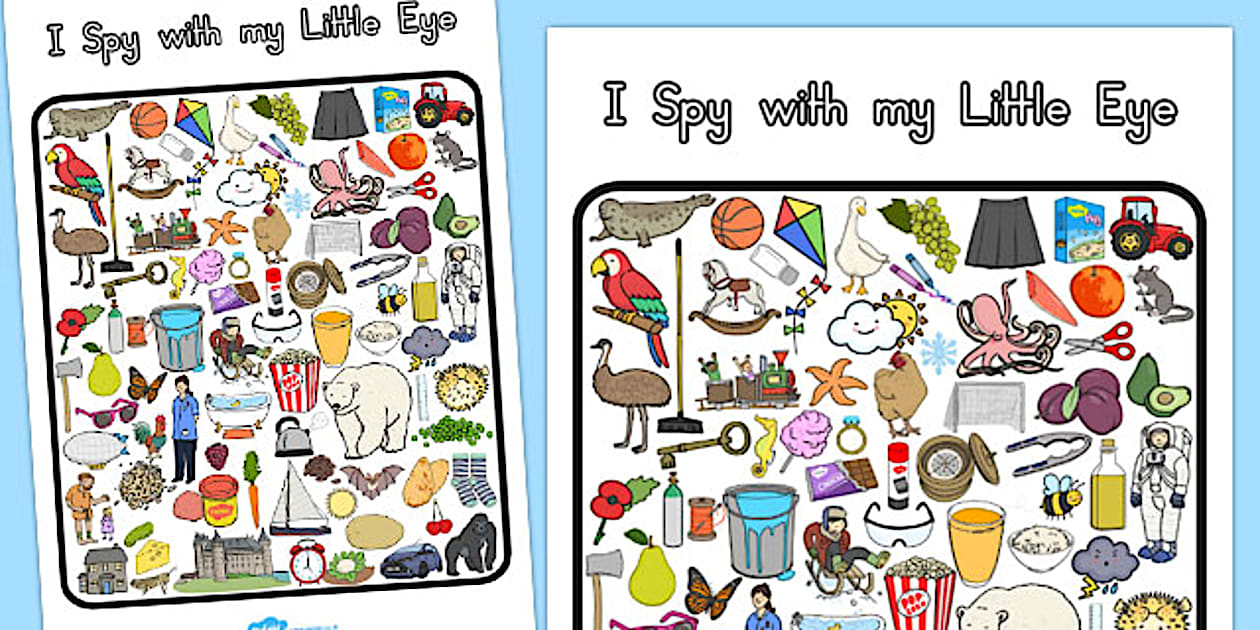 I Spy With My Little Eye Activity 4 (teacher made) - Twinkl