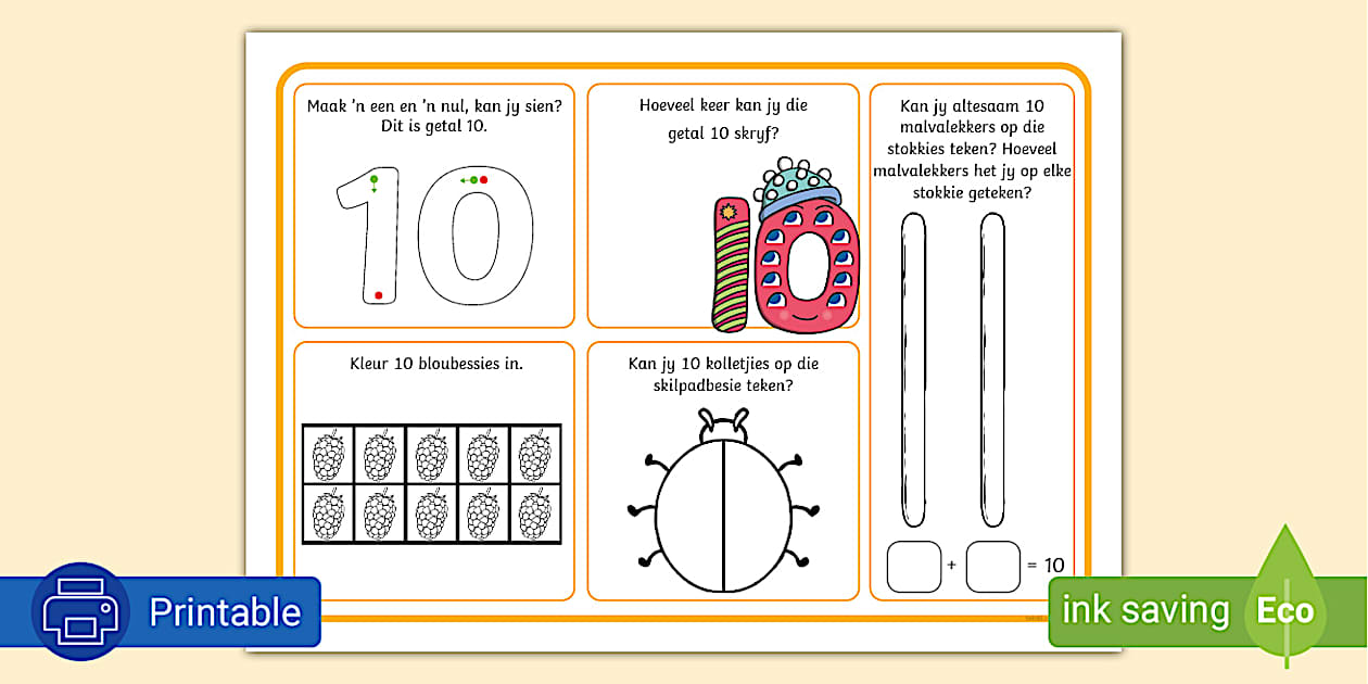 Die Avonture van Getal 10 (teacher made) - Twinkl