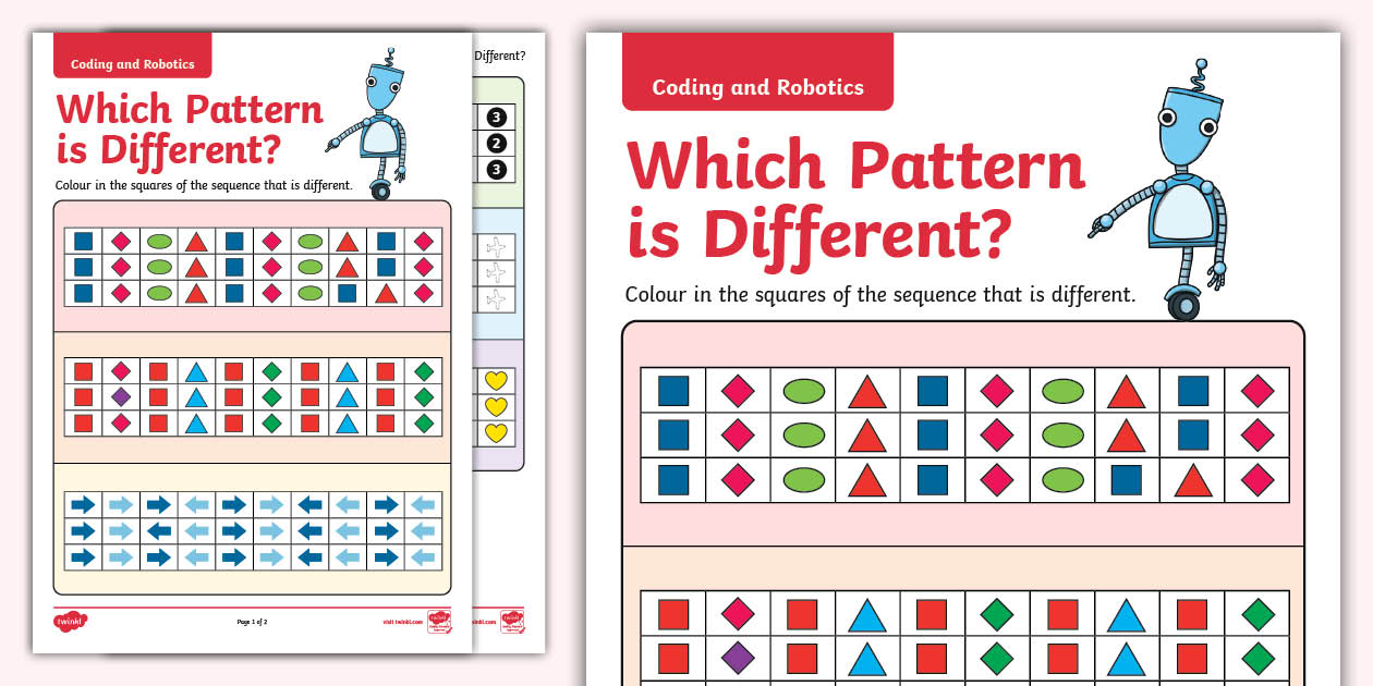 Robotics and Coding - Which One is Different? - Twinkl