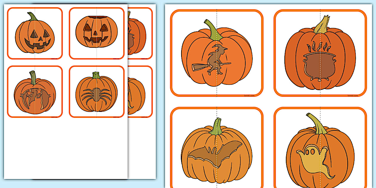 Pumpkin Matching (teacher made) - Twinkl