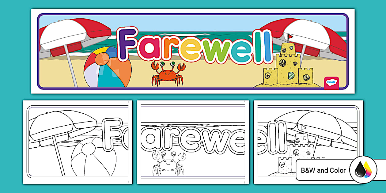 Farewell Banner (teacher made) - Twinkl