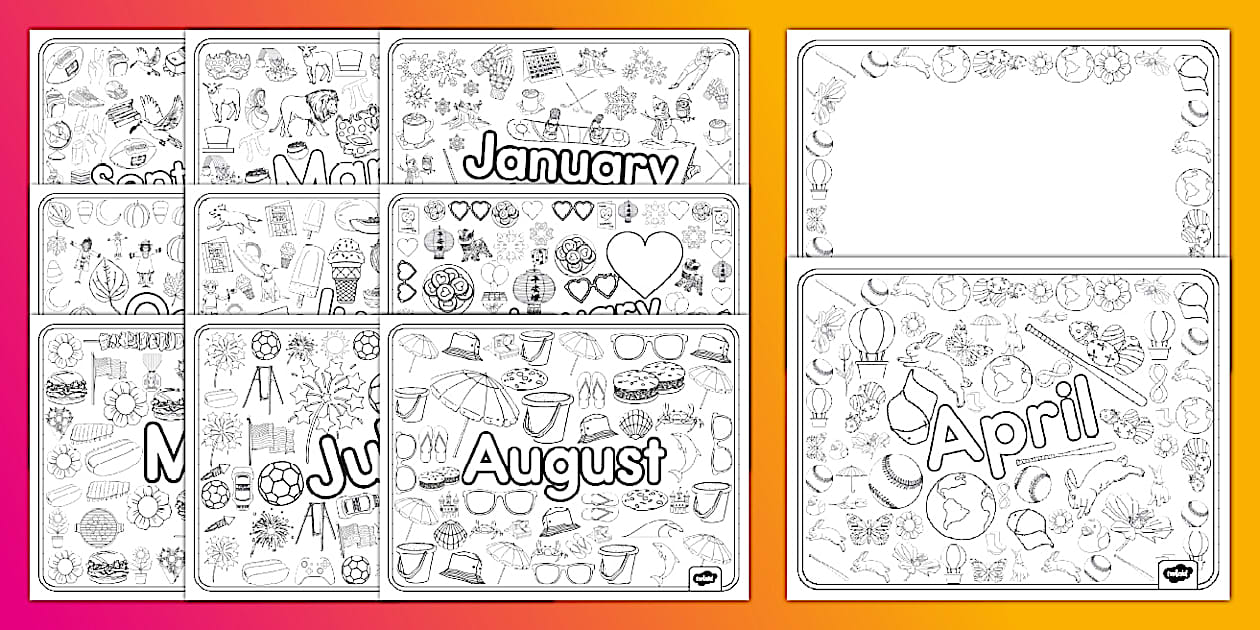 Let's Doodle! The Months Activity Pack - Twinkl