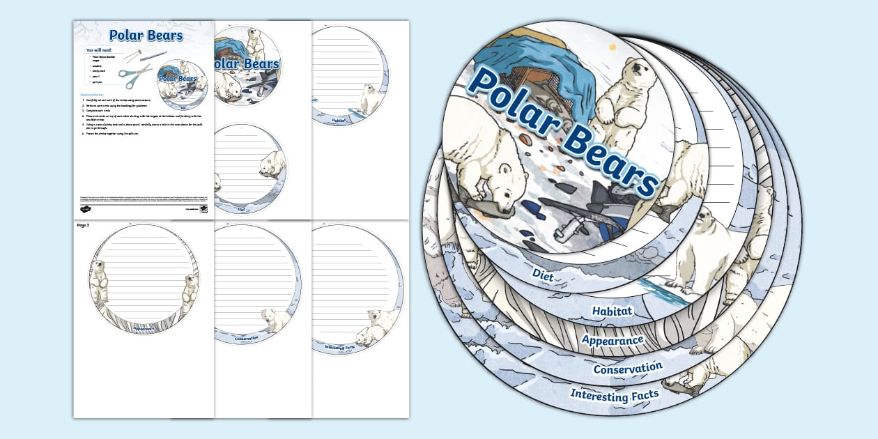 Polar Bears Circles Booklet - Twinkl Science - Twinkl