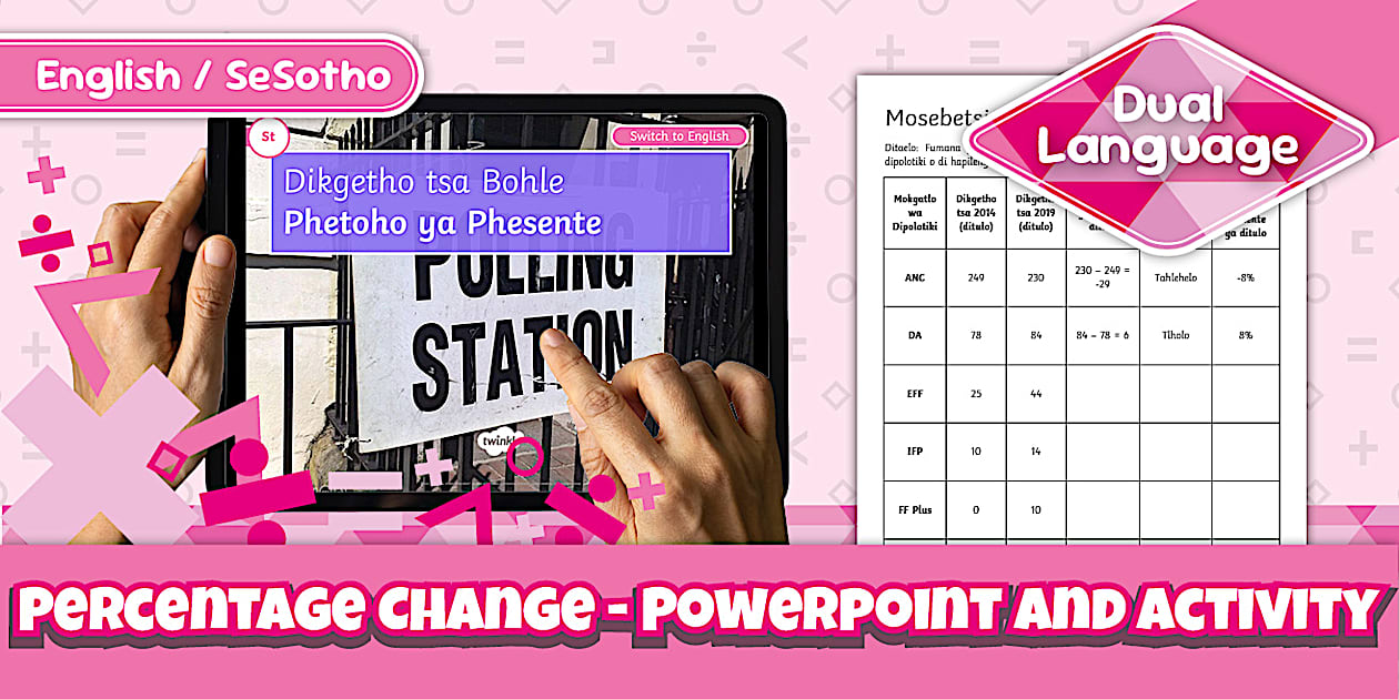 General Election - Percentage Change - Power-point - Sesotho