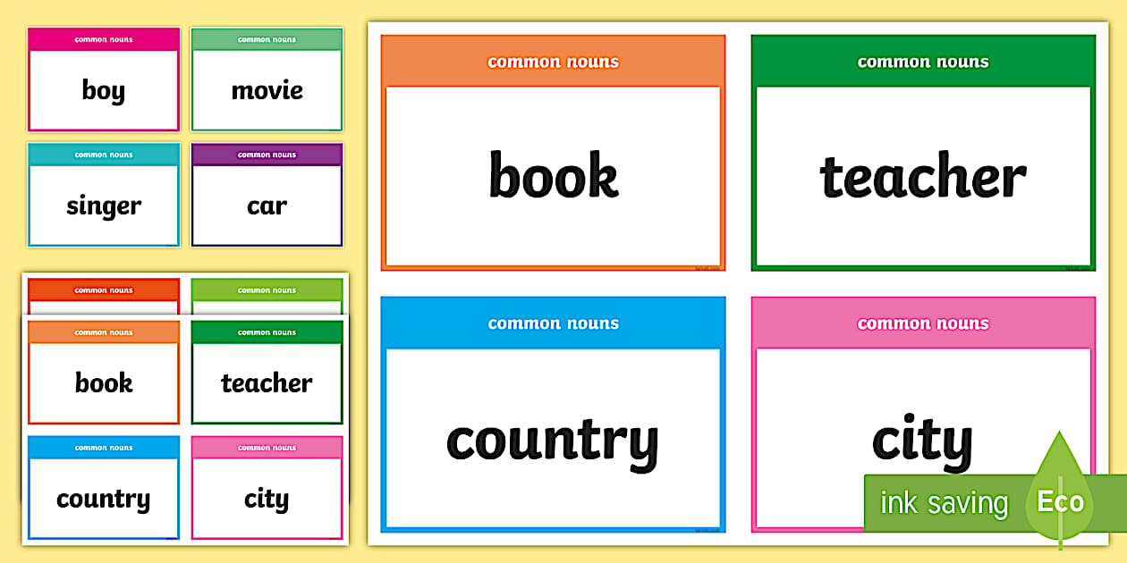 Common and Proper Nouns Interactive Card Game - Twinkl