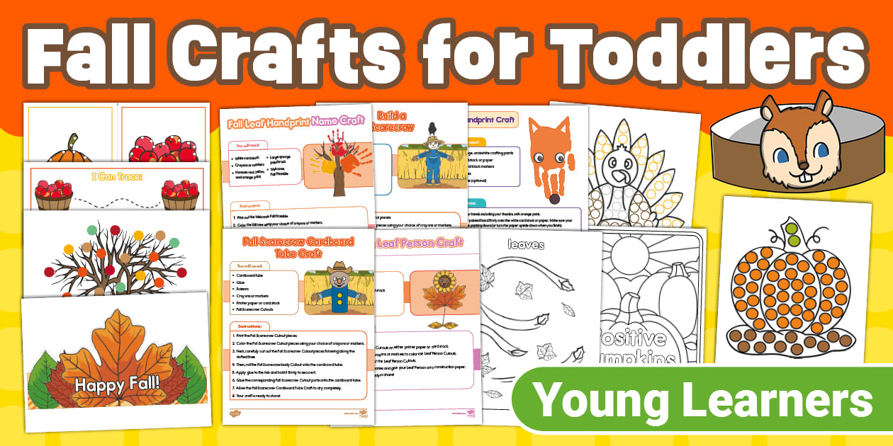 Fall Crafts for Toddlers Activity Pack