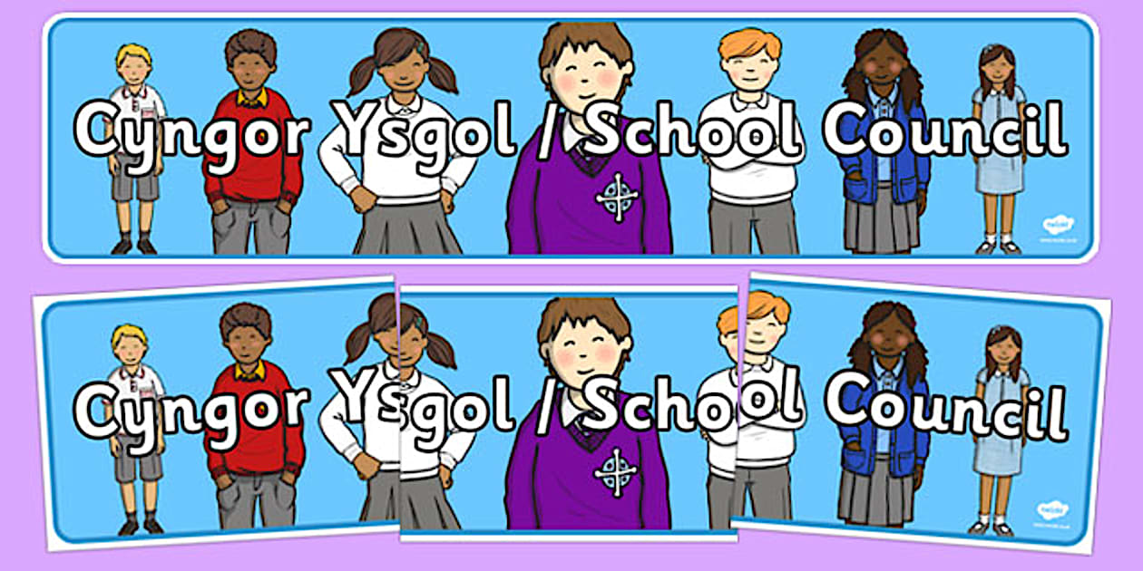 School Council Display Banner Bilingual - Twinkl