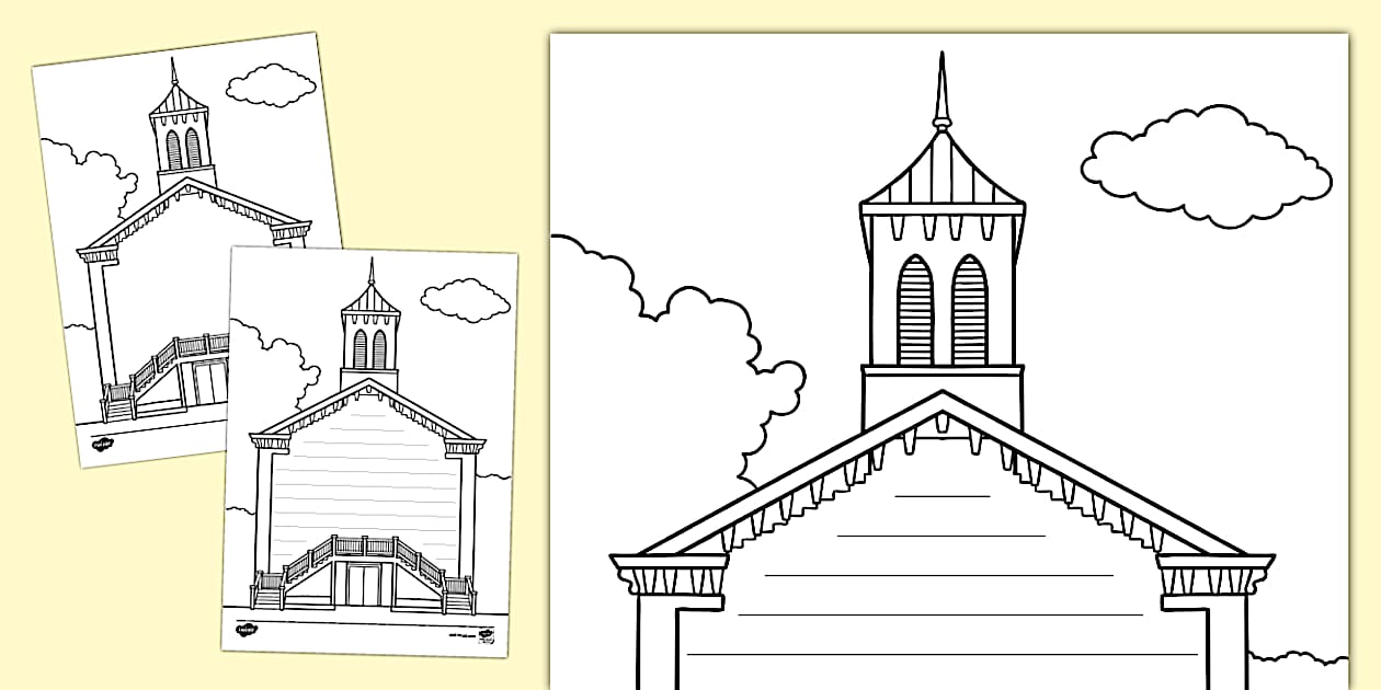 Baptist Church Writing Template (Teacher-Made) - Twinkl