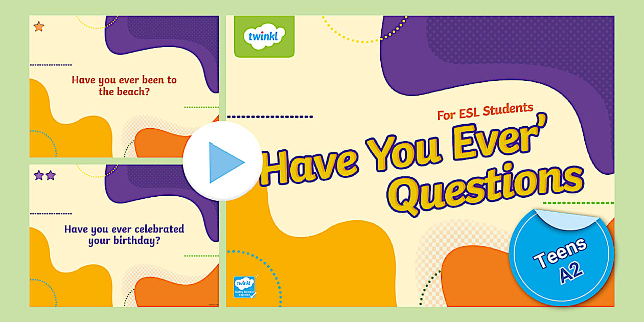 ESL Questions For Teens PowerPoint Lesson [Teens, A2]
