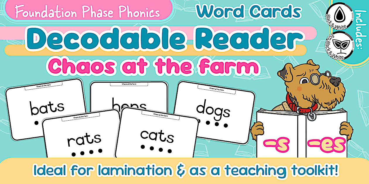 FP Phonics -s, -es Decodable Reader -Word Cards (CAPS Aligned)