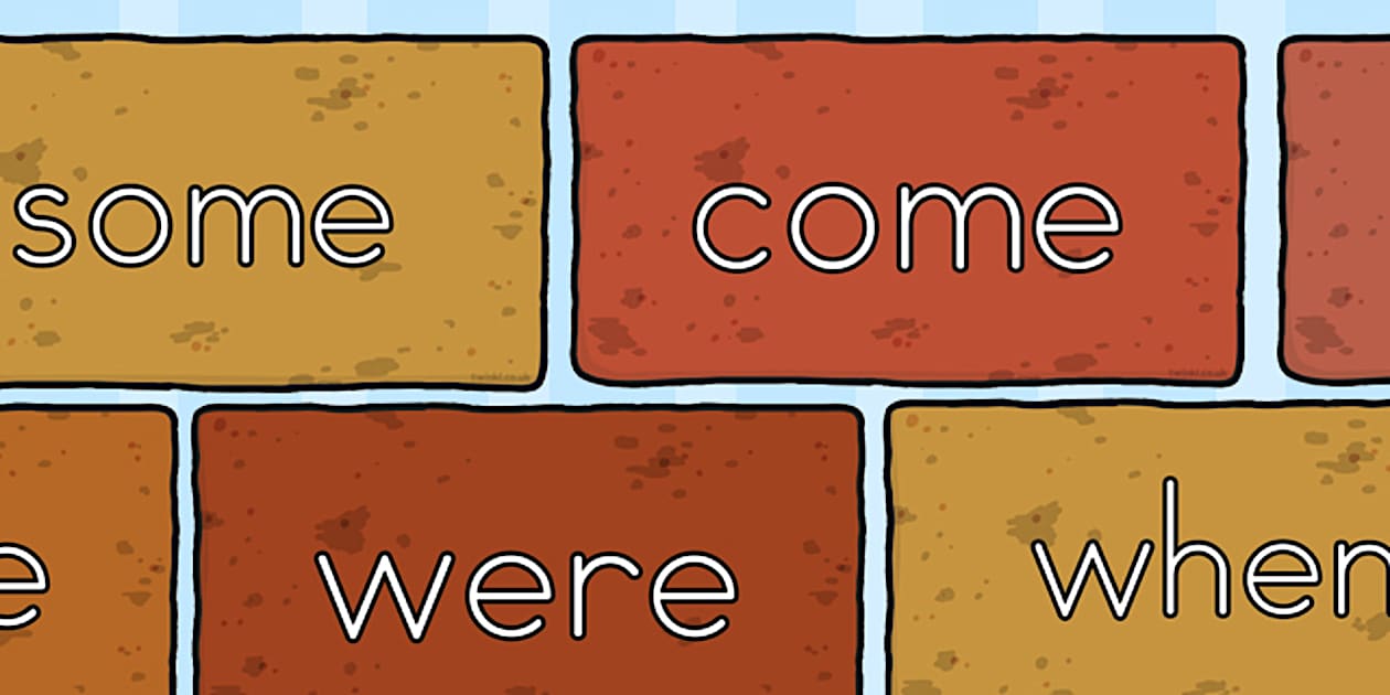 Editable Phase 4 Tricky Words On Bricks - Twinkl