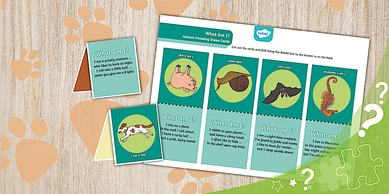 What Am I? Guessing Game Cards - Twinkl Puzzled