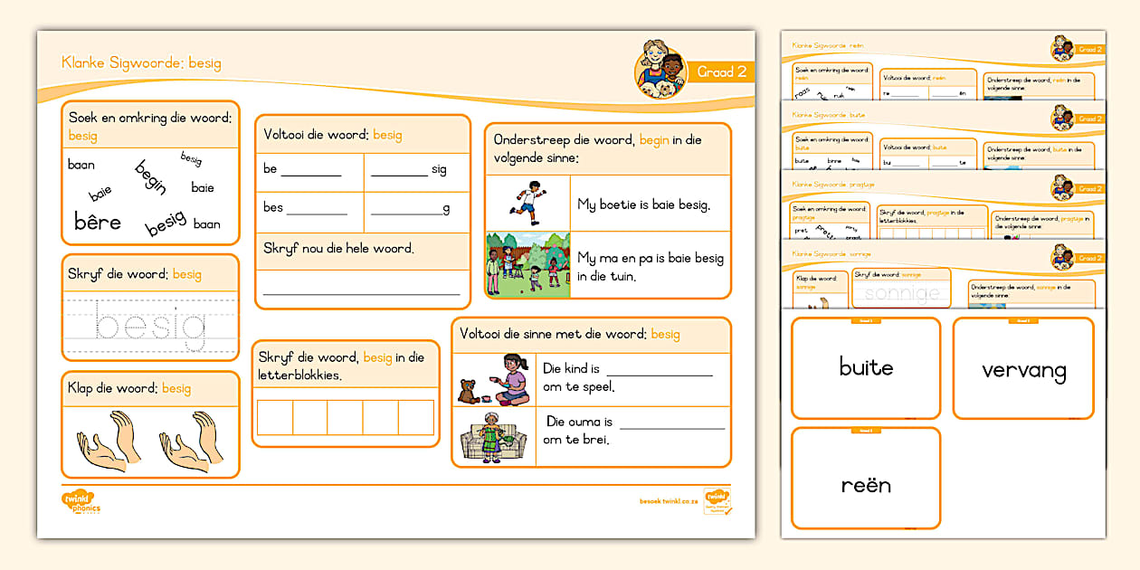 Graad 2 Klanke Sigwoorde -lk (teacher made) - Twinkl