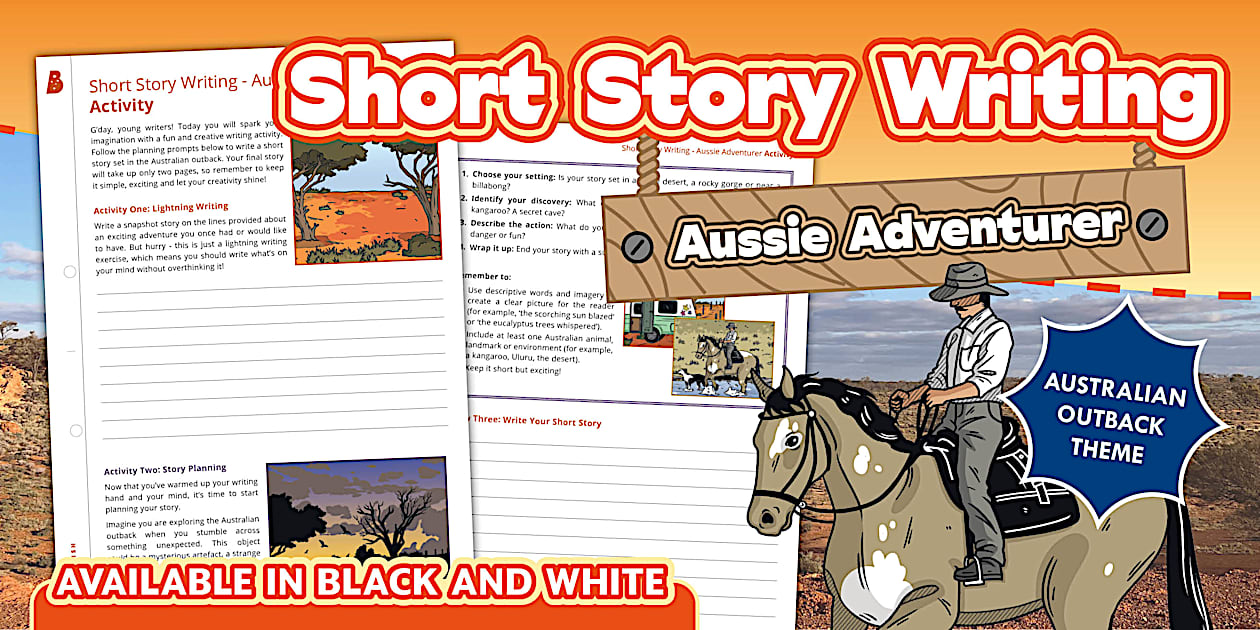 Creative Writing - Aussie Adventurer Activity (teacher made)