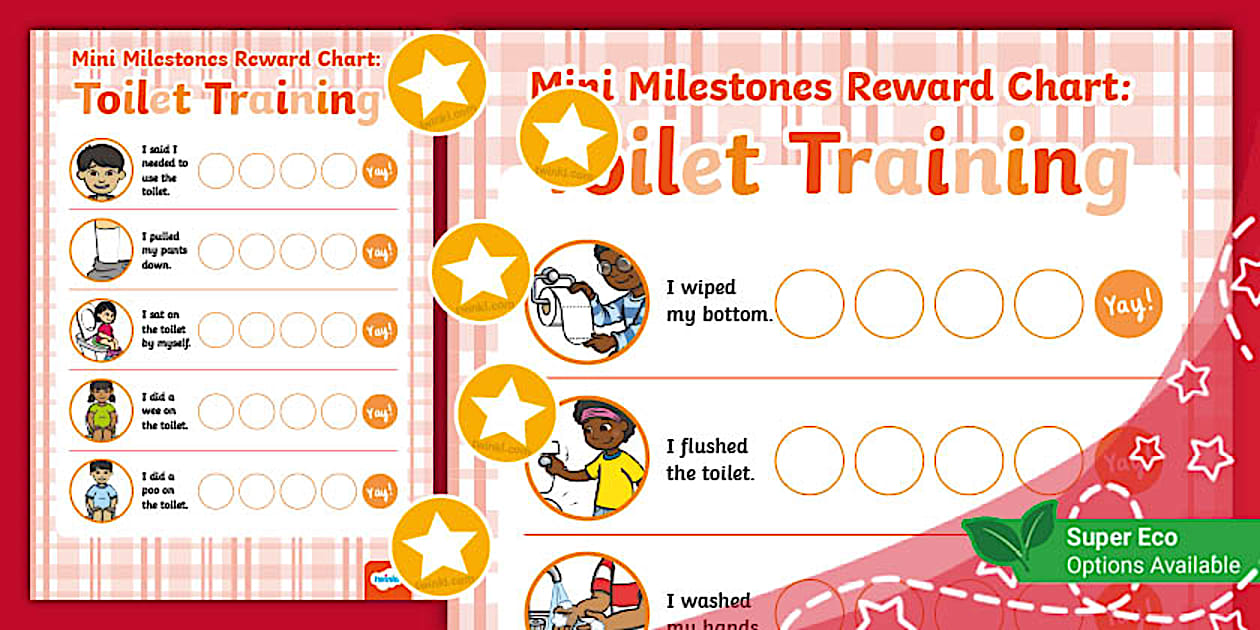 Toilet Training Mini Milestones Reward Chart (teacher made)