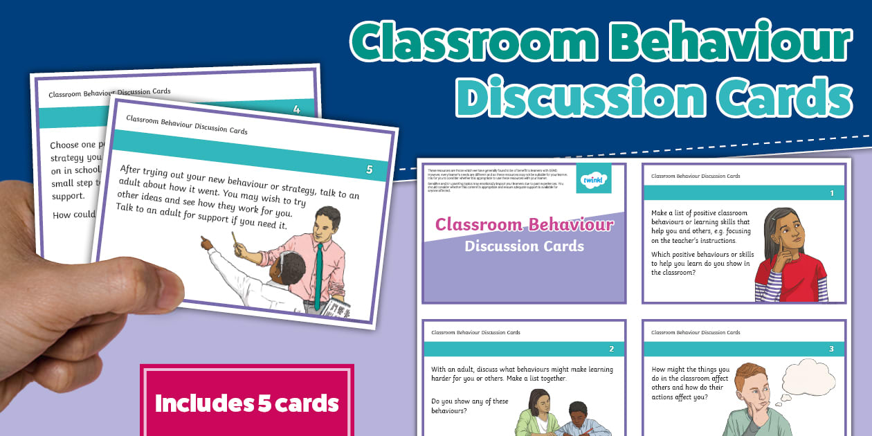 Classroom Behaviour Discussion Cards