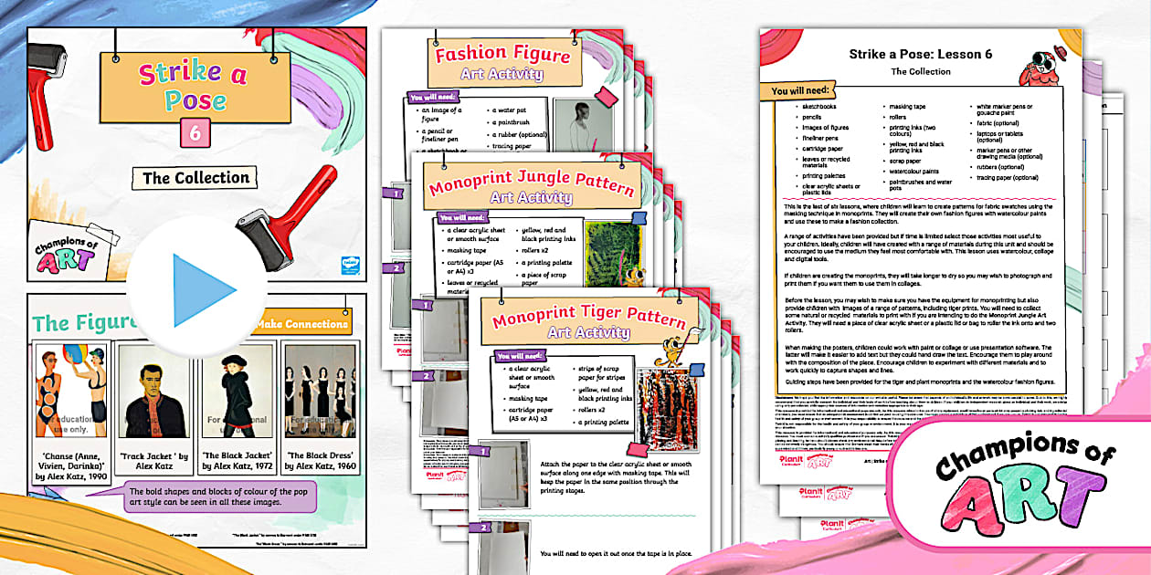 Champions of Art: UKS2 Strike A Pose - Lesson 6