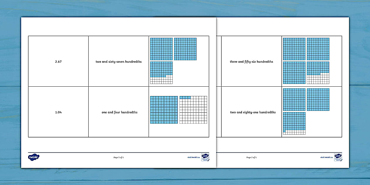 Decimal Numbers Matching Cards (teacher made) - Twinkl