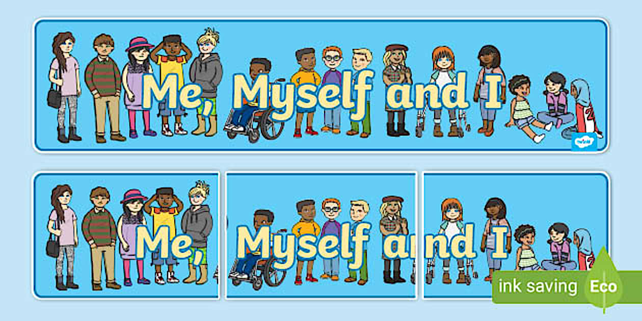 Me, Myself and I Display Banner (Teacher-Made) - Twinkl