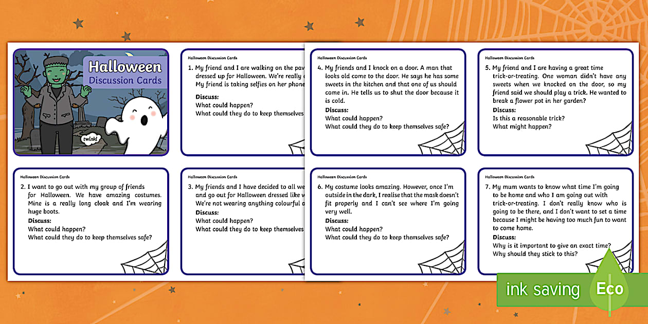 Halloween Aistear Scenario Cards - Twinkl