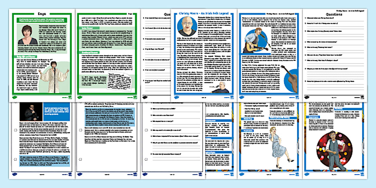 Irish Music Reading Comprehension | Junior Cycle | Twinkl