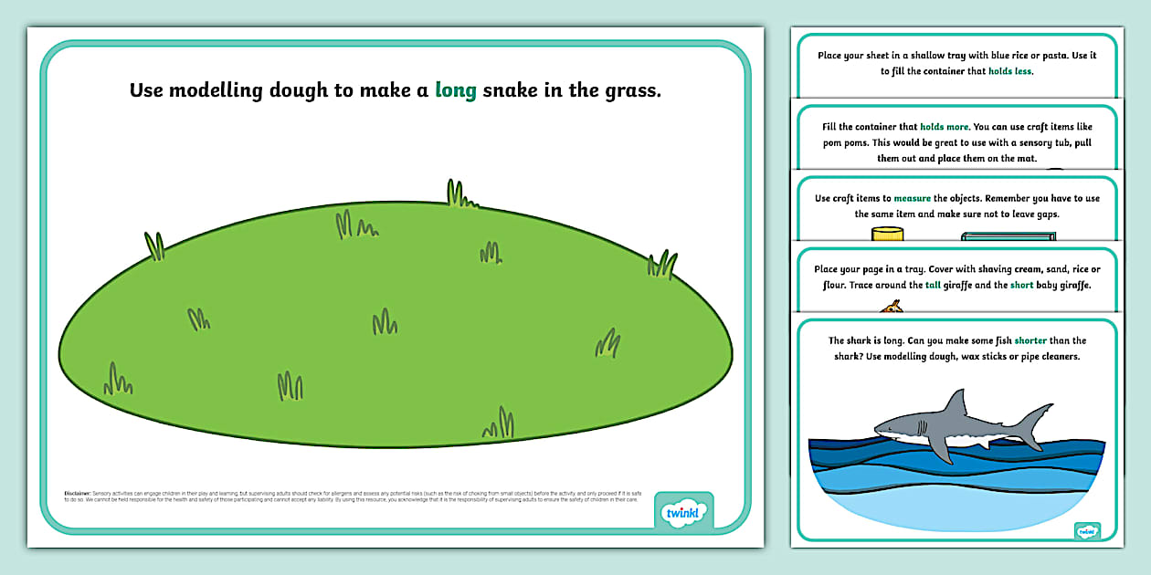 Measurement Sensory Mats (teacher made) - Twinkl