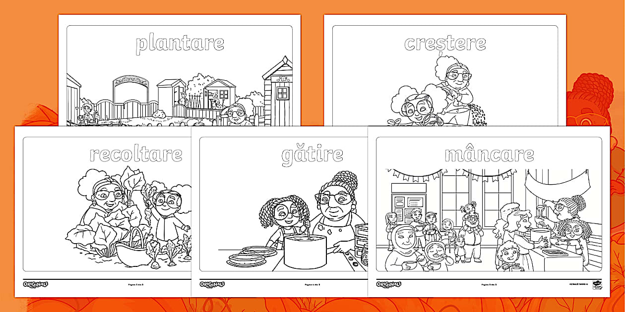 Recolta Serenei – Desene de colorat