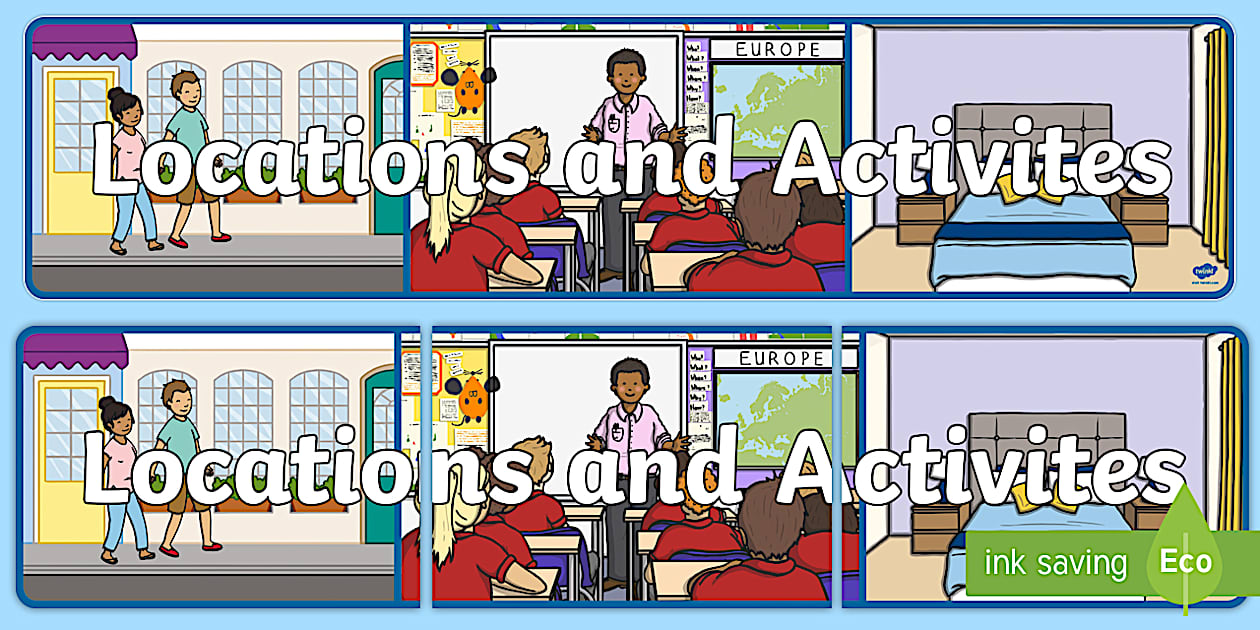 Locations and Activities Display Banner (Teacher-Made)