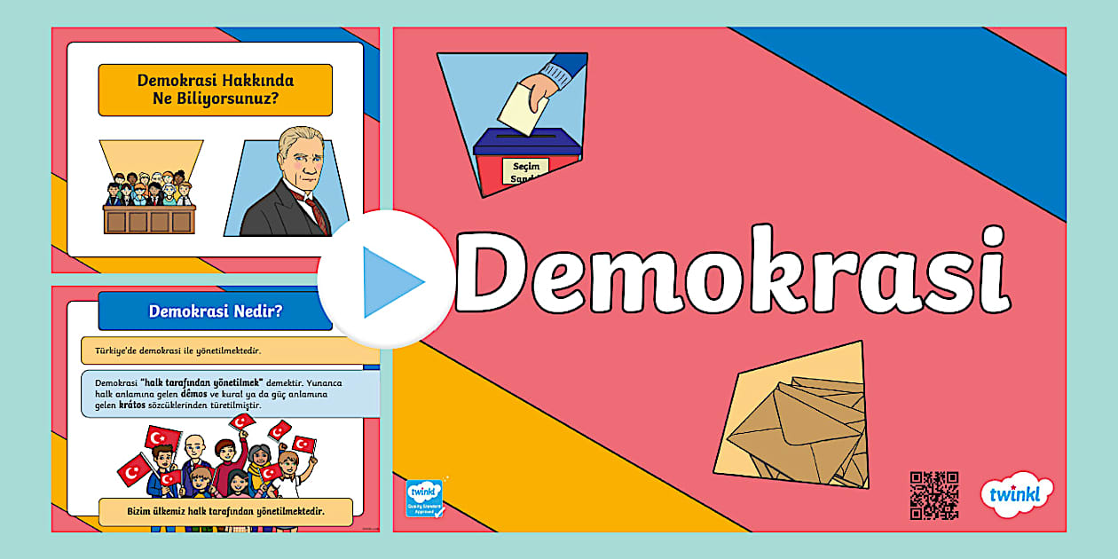 Demokrasi Nedir? PowerPoint (teacher made) - Twinkl