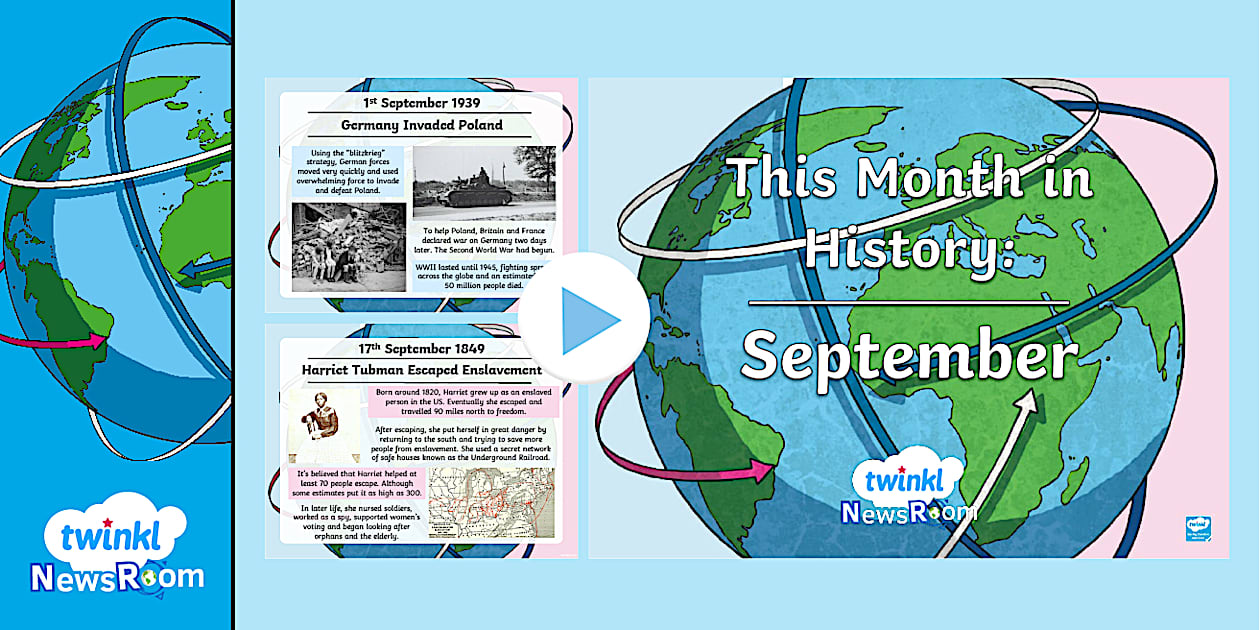 This Month in History: September (teacher made) - Twinkl