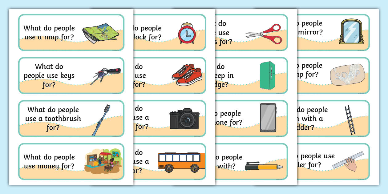 * NEW * What Question Cards (teacher made) - Twinkl