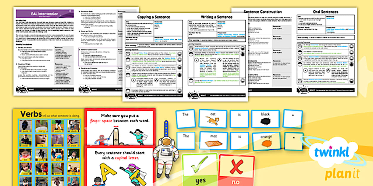 ESL Sentence Structure Lesson Plan Pack | Twinkl Resources
