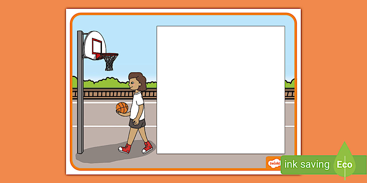 Basketball Photo Frame (teacher made) - Twinkl