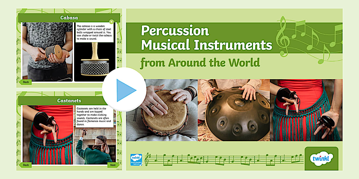 👉 Percussion Musical Instruments Around the World Powerpoint