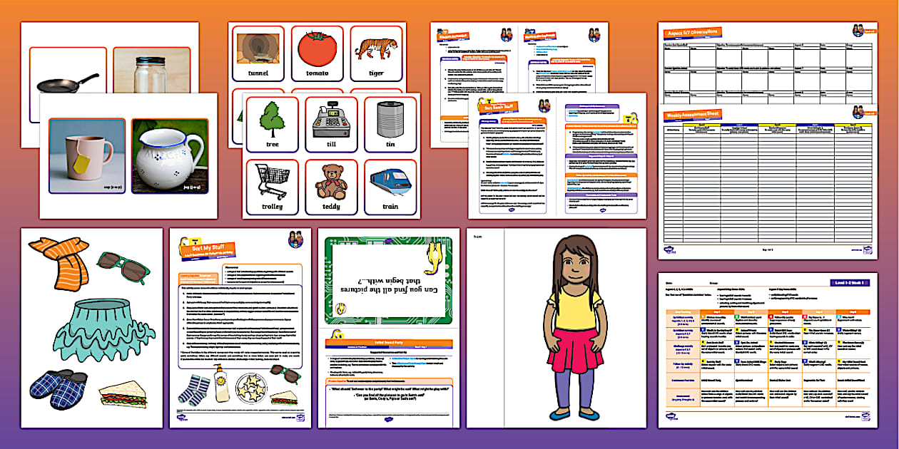 Twinkl Phonics Level 1-2 Week 1 Day 1 Activity Pack - Twinkl