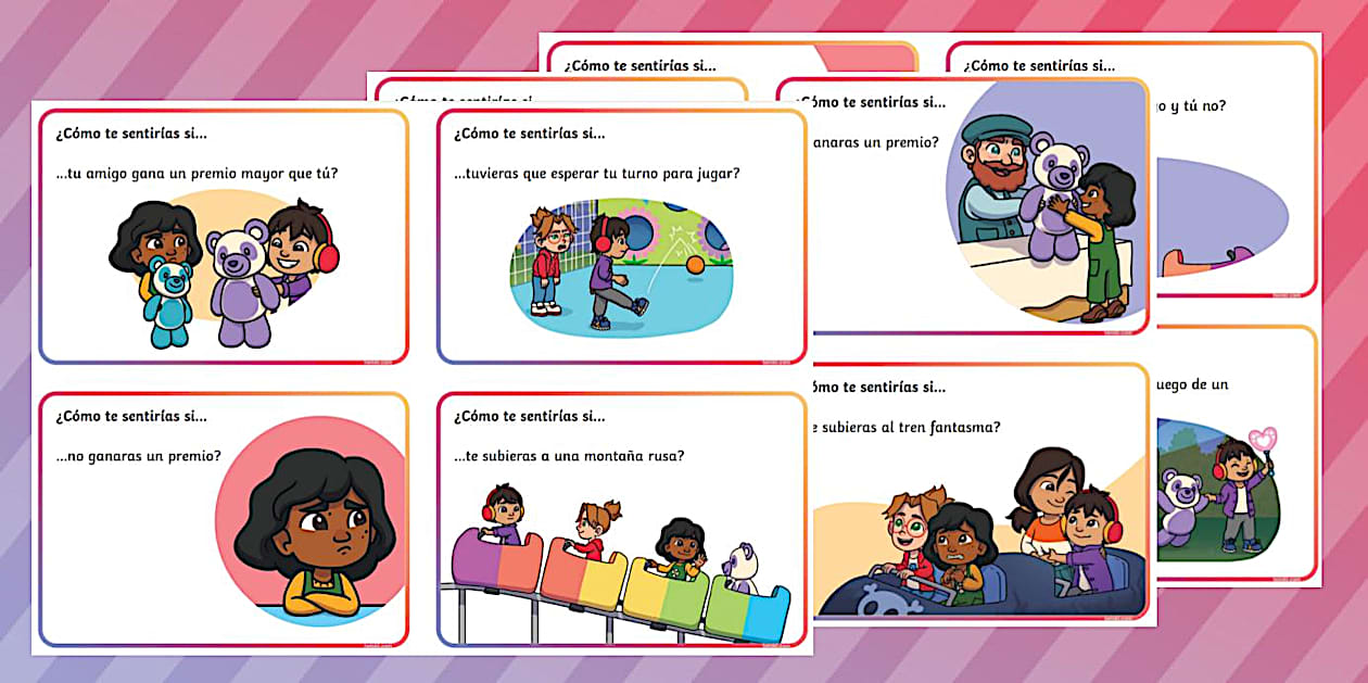 Tarjetas de situación: "Sentimientos y Emociones" - Twinkl
