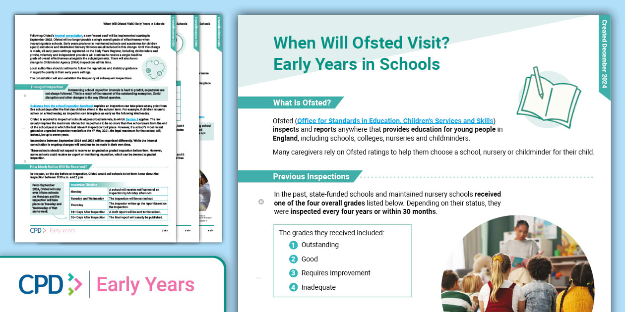 When Will Ofsted Visit? | Handout | CPD - Twinkl