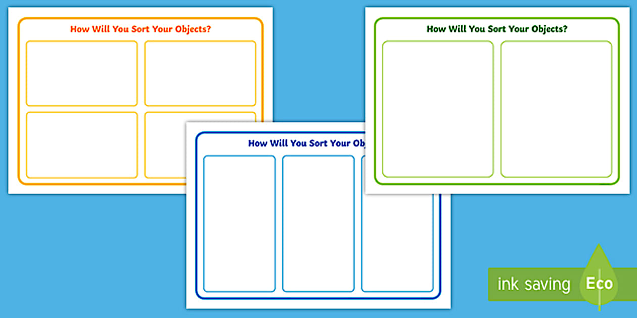 👉 Blank Sorting Diagram Templates (teacher made) - Twinkl